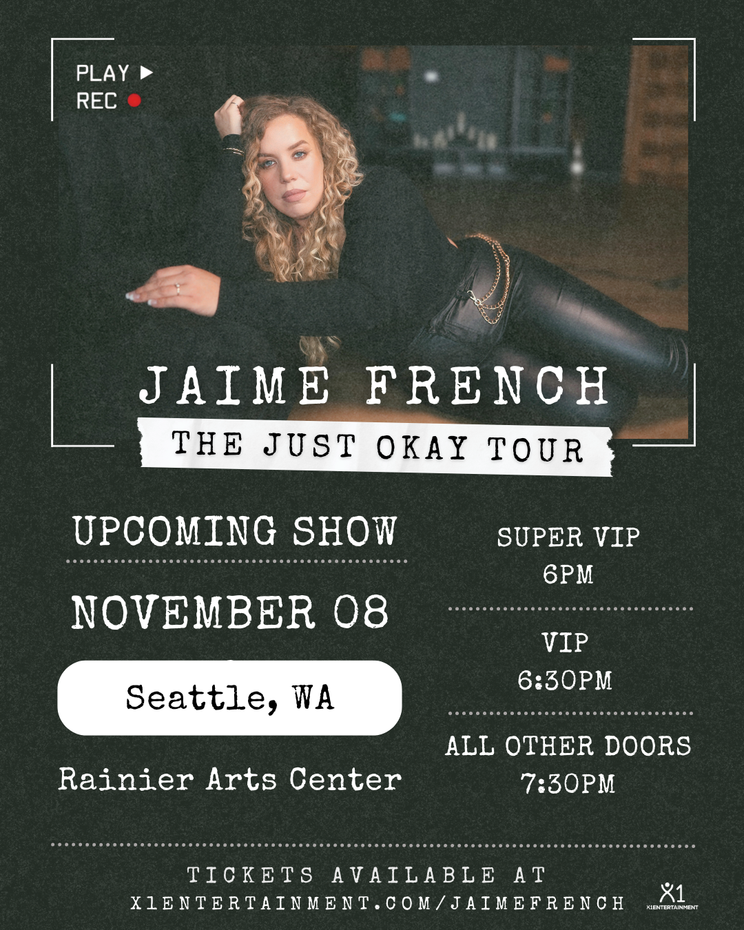 Comedian Jaime French – Rainier Arts Center